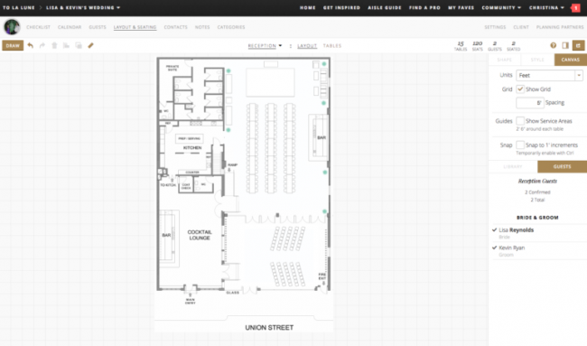 New Feature: Layouts & Seating | The Aisle Planner